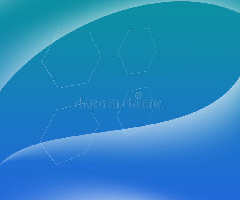 Hexagonal Cells Abstract Blue Layered Background Stock Illustration ...