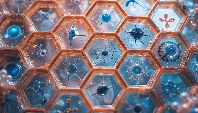 Hexagonal Cellular Structures: a Futuristic Bio-Artistic Composition ...