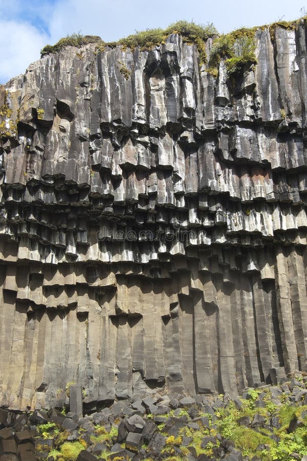 Hexagonal Columns of Basalt. Stock Photo - Image of mountain, tourism ...