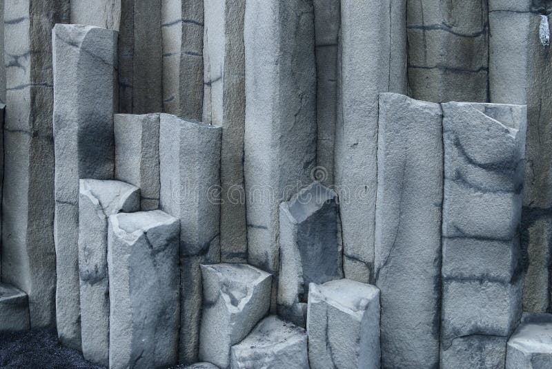 Hexagonal Columns, Iceland. Stock Image - Image of volcanic, landscape ...