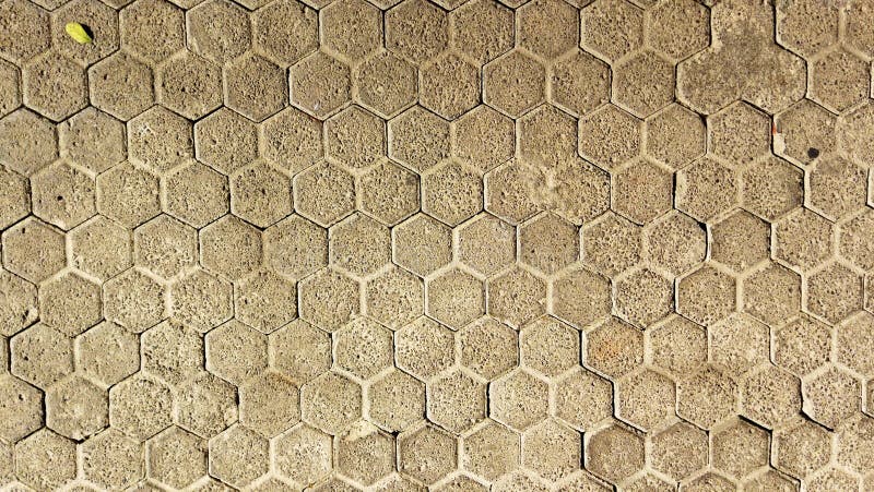 Hexagonal Con Block Pavement Background Stock Photo - Image of garden ...