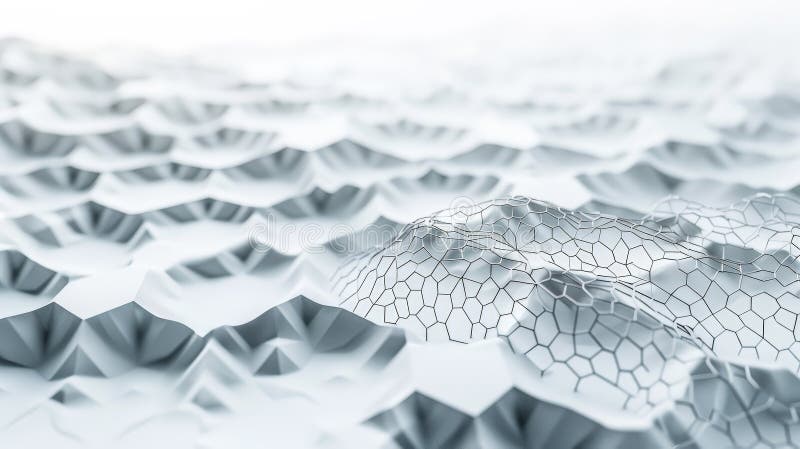 Hexagonal Connections: a Perspective View Stock Photo - Image of ...