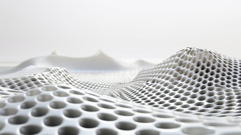 Hexagonal Connections: a Perspective View Stock Photo - Image of ...