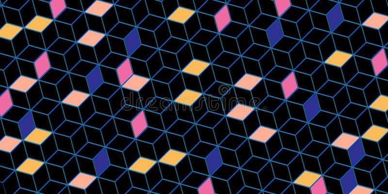 Hexagonal Cube Pattern. Modern Vector Background. Stock Vector ...