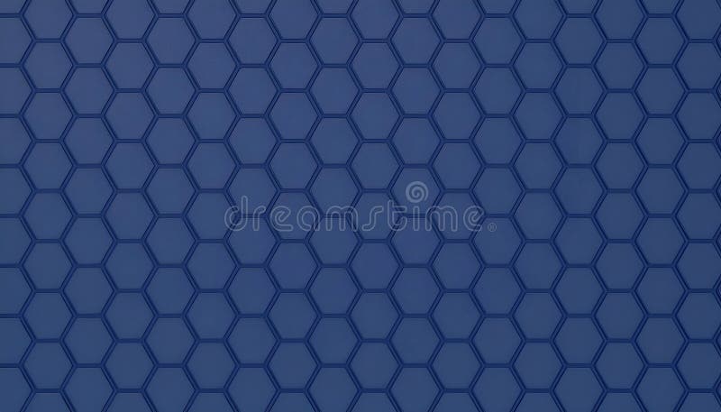 Hexagonal Dark Blue Navy Background Texture Placeholder, Radial Center ...