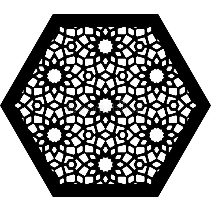 Hexagonal Decorative Coaster Design. Laser Cut Coaster. Laser Cutting ...