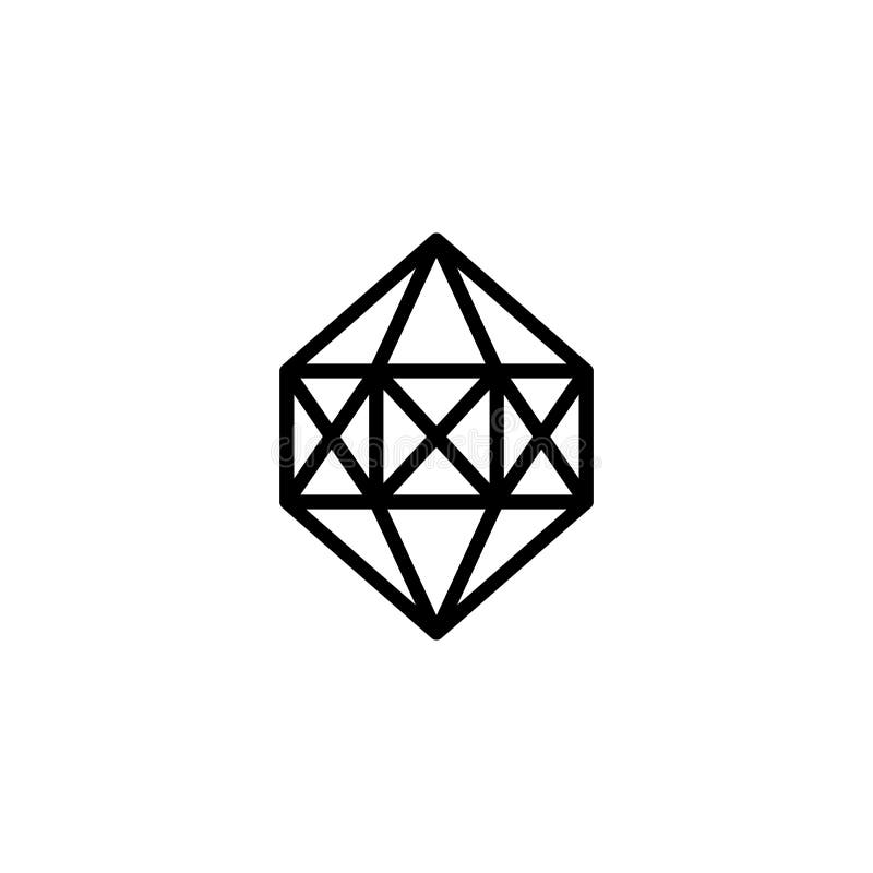 Simple Gem Outline Logo Stock Illustrations – 2,304 Simple Gem Outline ...