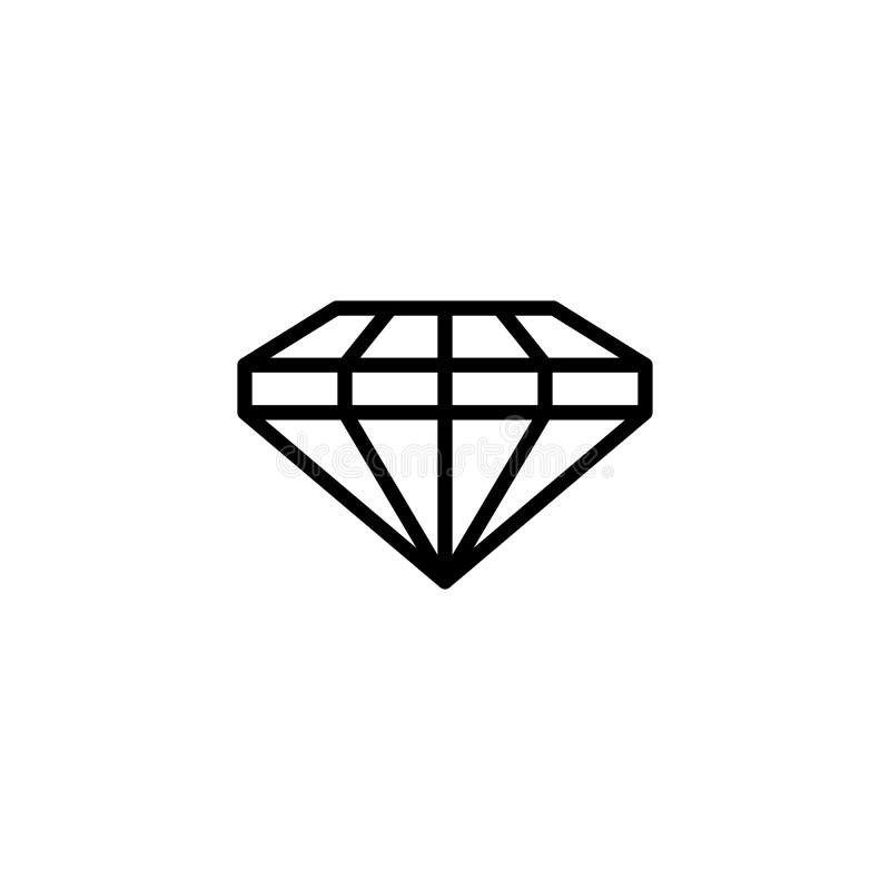 Simple Gem Outline Logo Stock Illustrations – 2,832 Simple Gem Outline ...