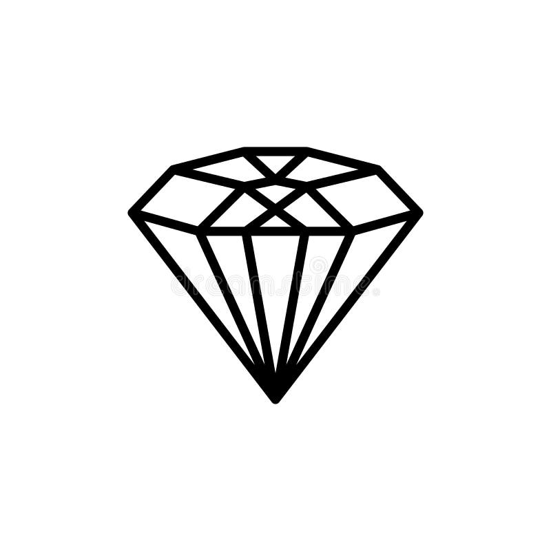 Simple Gem Outline Logo Stock Illustrations – 3,194 Simple Gem Outline ...