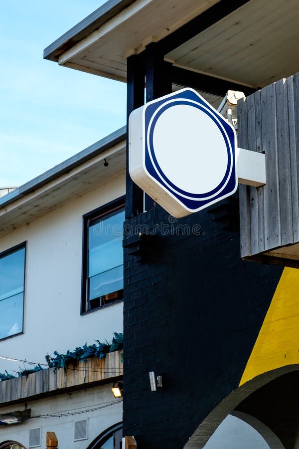 Hexagonal Directional Signboard Template Stock Image - Image of ...
