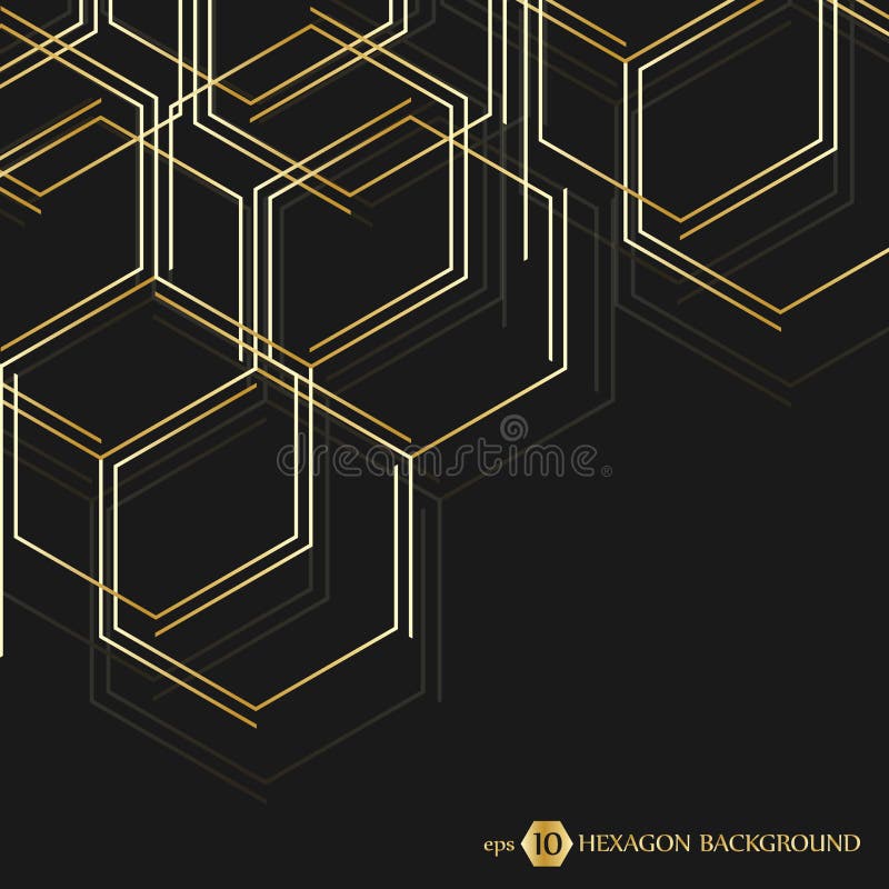 Hexagonal Geometric Background. Hexagons Genetic and Social Network ...