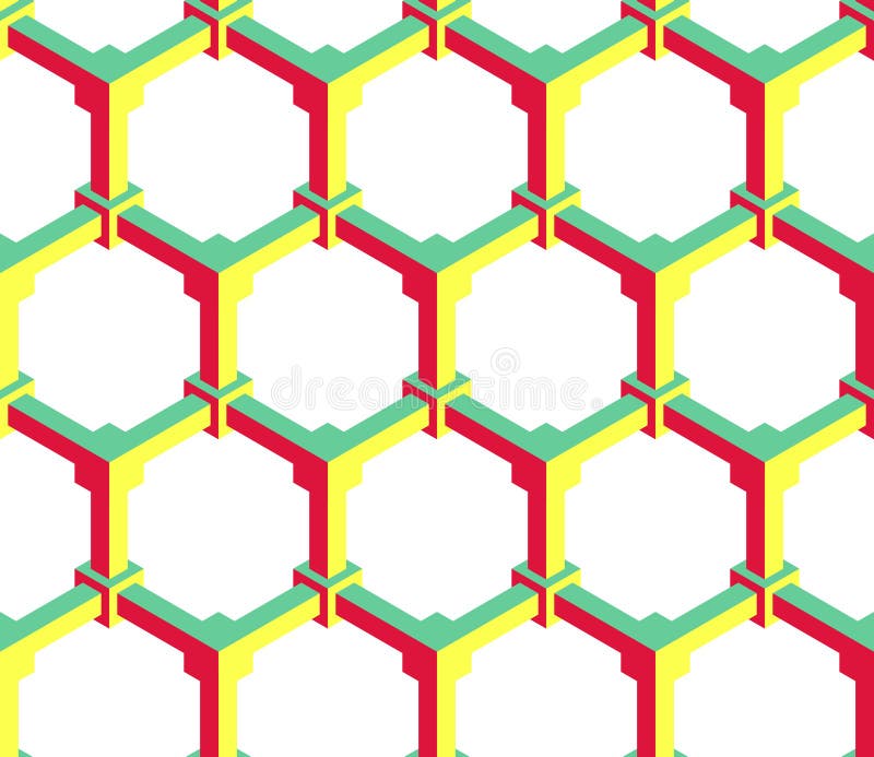 Hexagonal Geometric Pattern Stock Vector - Illustration of geometry ...