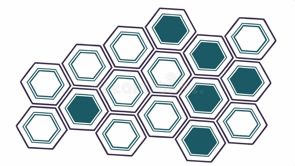 Hexagonal Geometric Pattern Abstract Texture Background Vector Design ...
