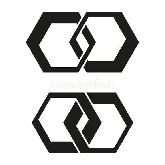 Hexagonal Geometric Shapes. Abstract Polygon Forms. Vector Design ...