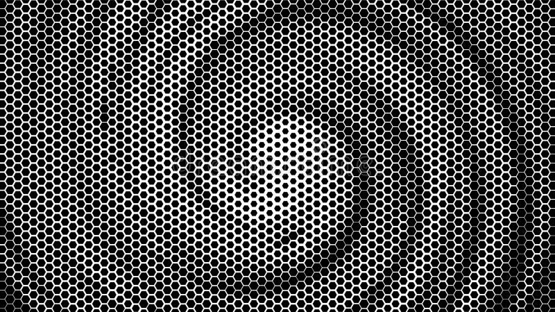 Hexagonal Geometric Swirl Background. Halftone Hexagon Shapes ...