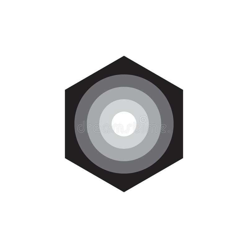 Hexagonal Gradient Symbol Logo Vector Stock Vector - Illustration of ...