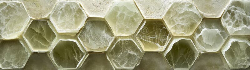 Hexagonal Green Marble Tiles with Unique Patterns and Textures Stock ...