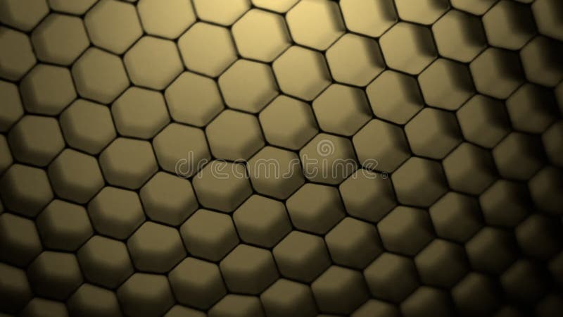 Hexagonal Grid Abstract Light on Black Background Stock Video - Video ...