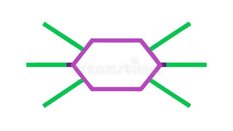 Hexagonal Grid Outline, Abstract Interconnected System, Vector Design ...