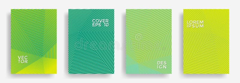 Hexagonal Halftone Pattern Cover Pages Vector Creative Design. Stock ...