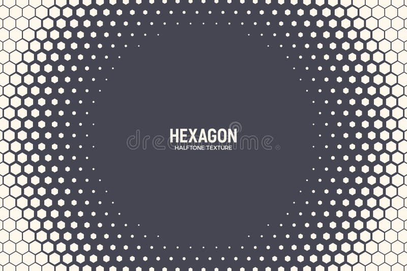 Hexagonal Halftone Texture Frame Geometric Technology Abstract ...
