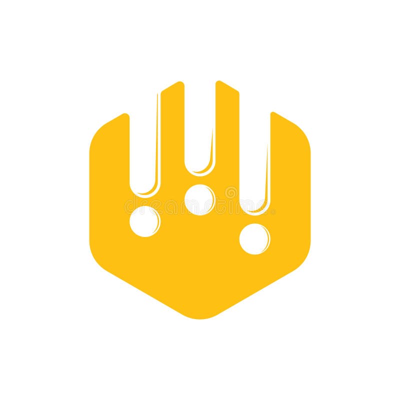 Hexagonal Honey Comb Symbol Logo Vector Stock Vector - Illustration of ...