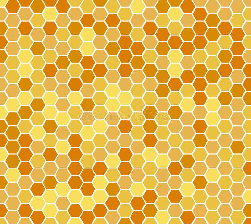Hexagonal Honeycomb Bee Background Pattern Vector Abstract. Honeycomb ...
