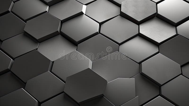 Shapes Honeycomb Pattern Grey Stock Image - Image of texture, abstract ...