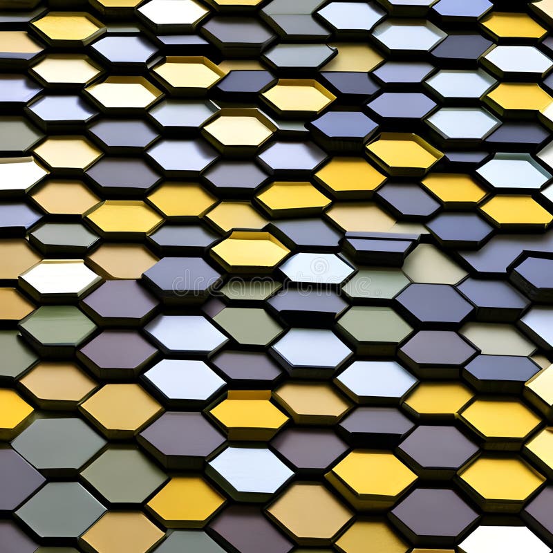 Hexagonal Hues III: Another Image of a Geometric Pattern Created with ...