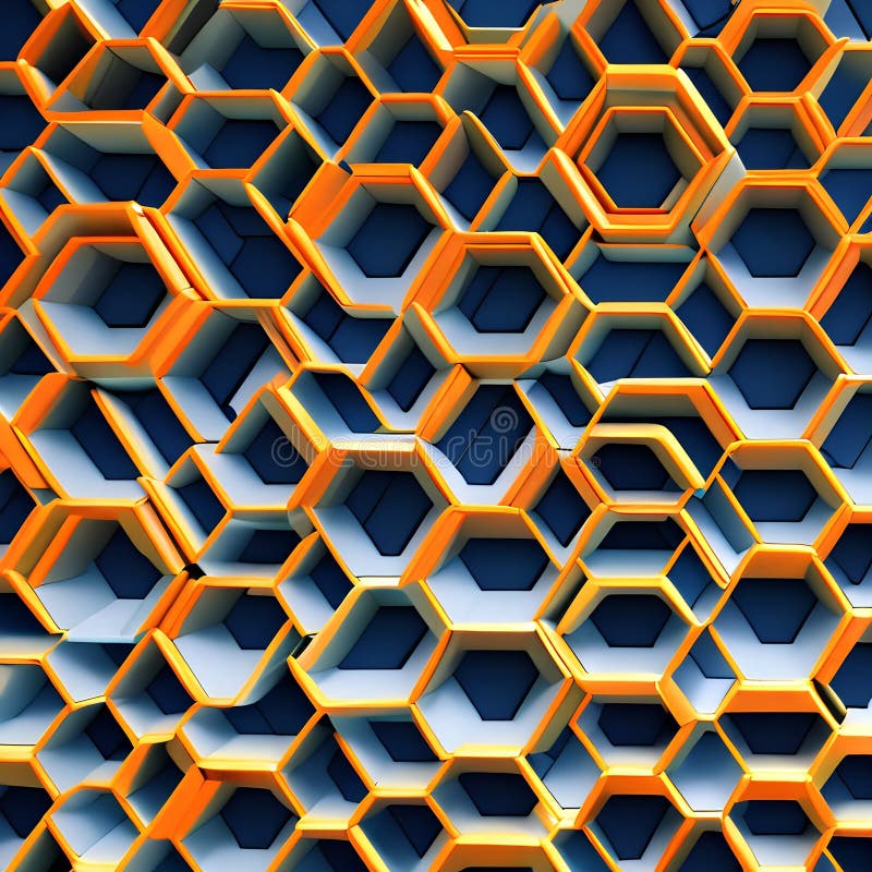 Hexagonal Hues III: Another Image of a Geometric Pattern Created with ...