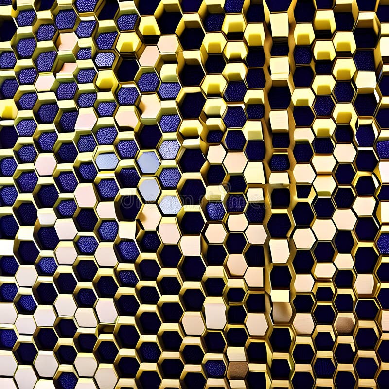 Hexagonal Hues III: Another Image of a Geometric Pattern Created with ...