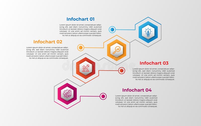 Business Communication Polygon Style Infographic Design. Stock ...