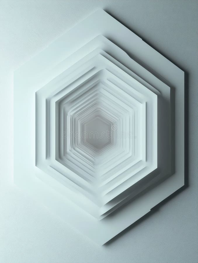 Hexagonal Layers and Patterns Create a Mesmerizing Optical Illusion in ...