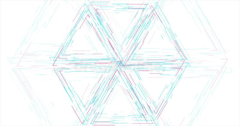 Hexagonal Linear Shape Abstract Futuristic Tech Motion Background Stock ...