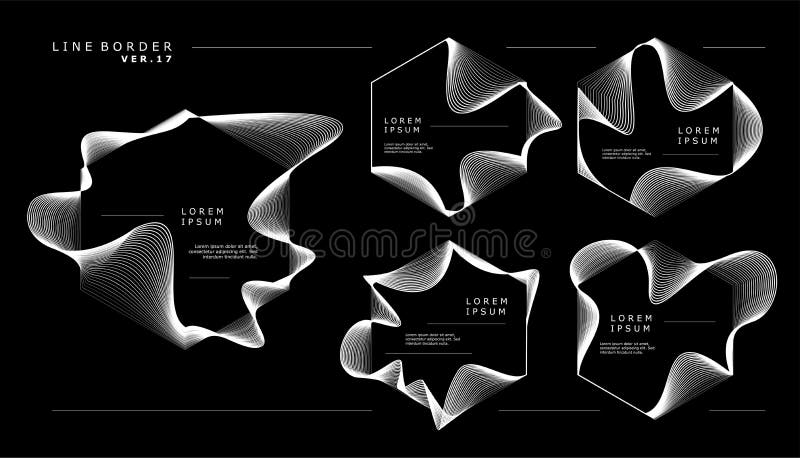 Modern Abstract Lines Border Design Template. Technology Lines Border ... Modern Abstract Lines Border Design Template. Technology Lines Border ...