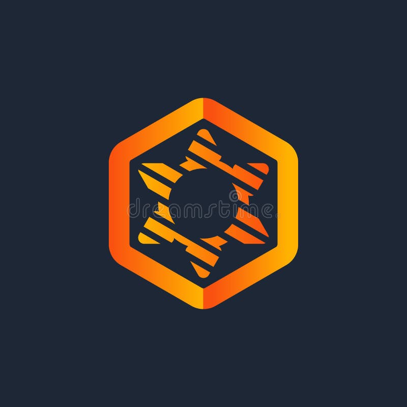 Hexagonal Logo Template Illustration Design. Vector EPS 10 Stock Vector ...
