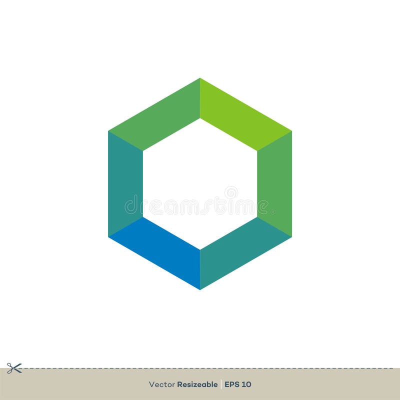 Hexagonal Logo Vector Template Illustration Design. Vector EPS 10 Stock ...