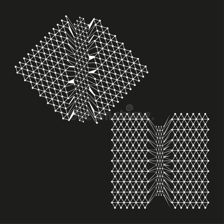 Hexagonal Mesh Pattern. Honeycomb Grid Texture. Geometric Hex Structure. Vector Polygon Design ...