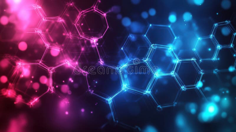 Hexagonal Molecular Structure: a Visually Striking Abstract Stock Photo ...