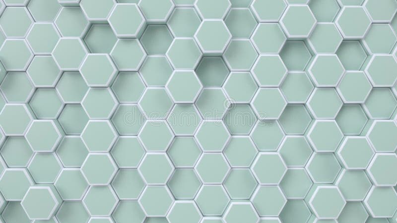 Hexagonal Moving Looping Background. Animated Hexagons, Honeycomb ...