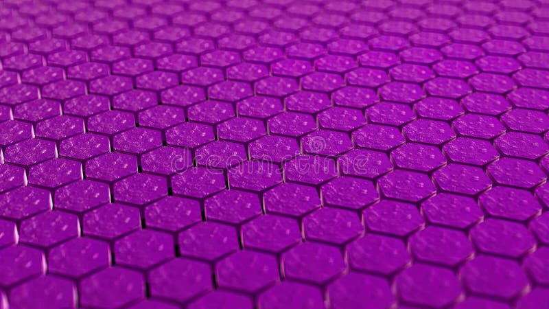 Hexagonal Neon Layered Abstract Purple Shapes, Field of Geometric ...