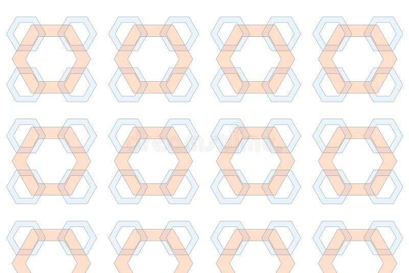 Hexagonal Pattern Background Stock Illustration - Illustration of color ...