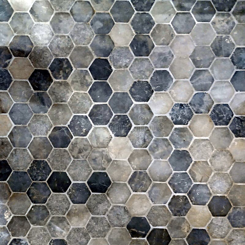 Hexagonal Pattern Concrete Block Flooring Stock Photo - Image of panel ...