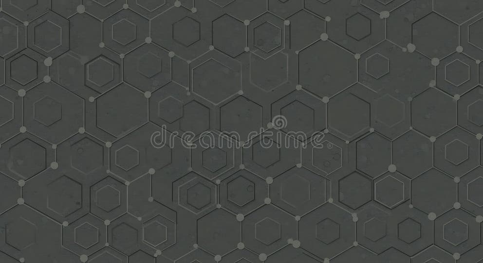 Hexagonal Pattern in Dark Tones Forms a Repeating Geometric Design ...