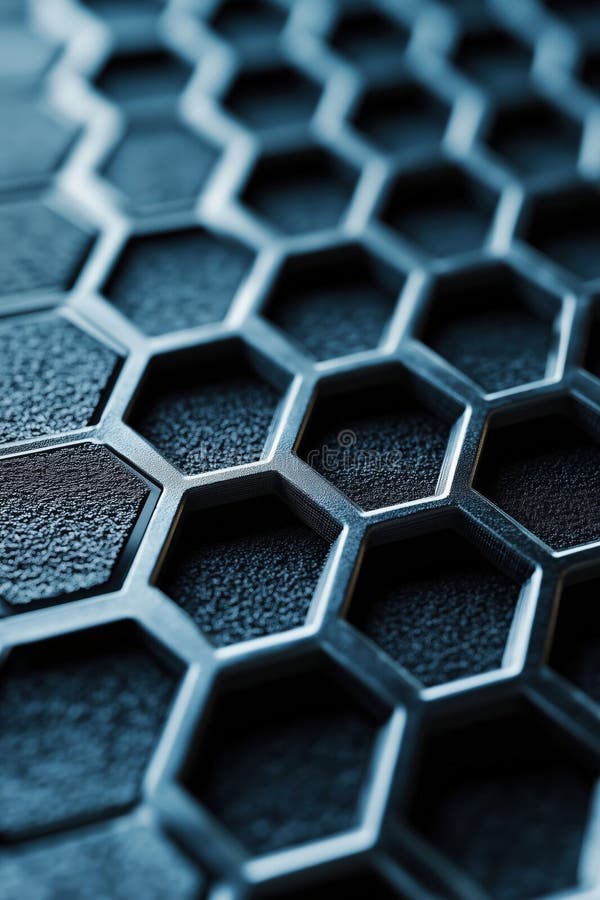 Hexagonal Pattern Design Showcasing Textured Surface with Depth and ...