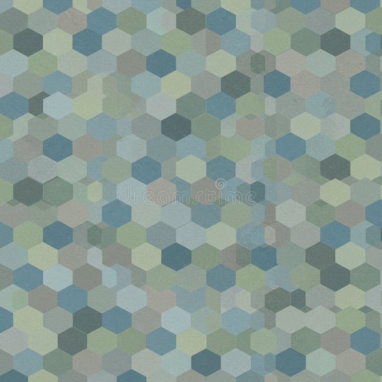 Hexagonal Pattern Featuring a Seamless Arrangement of Multi-colored ...