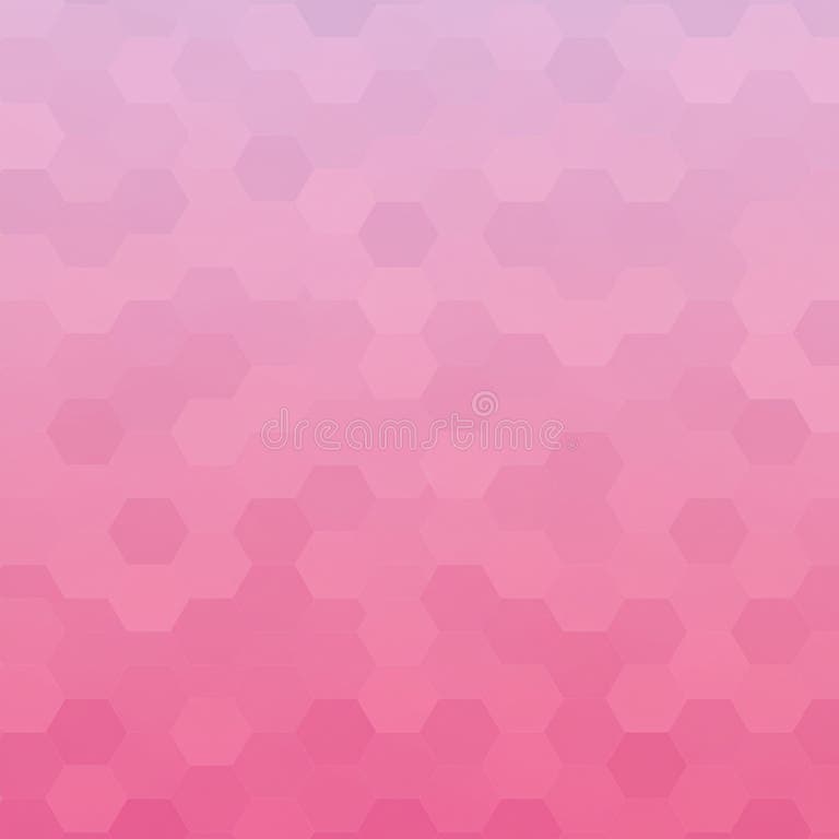 Hexagonal Pattern in a Gradient from Light Pink To Darker Pink. the ...
