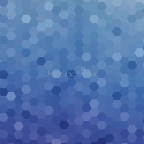 Hexagonal Pattern in Shades of Blue, Creating a Gradient Effect Across ...
