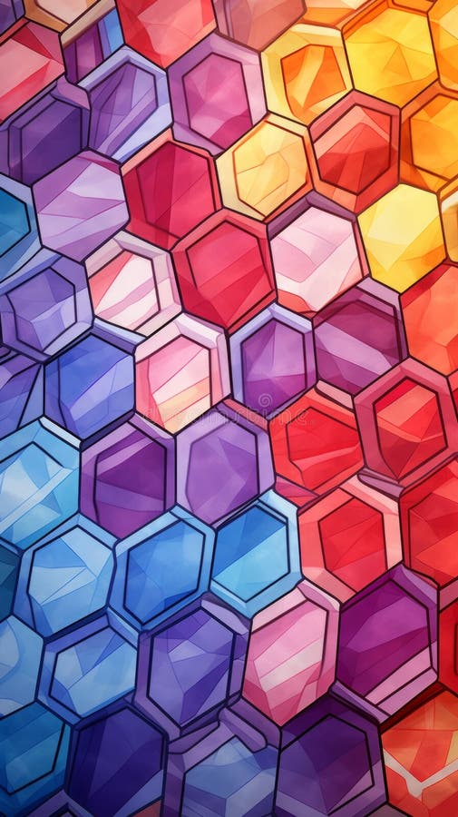Hexagonal Patterns Material Structure Background - Generative AI Stock ...
