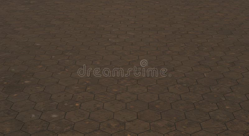 Hexagonal pavement texture stock illustration. Illustration of ...